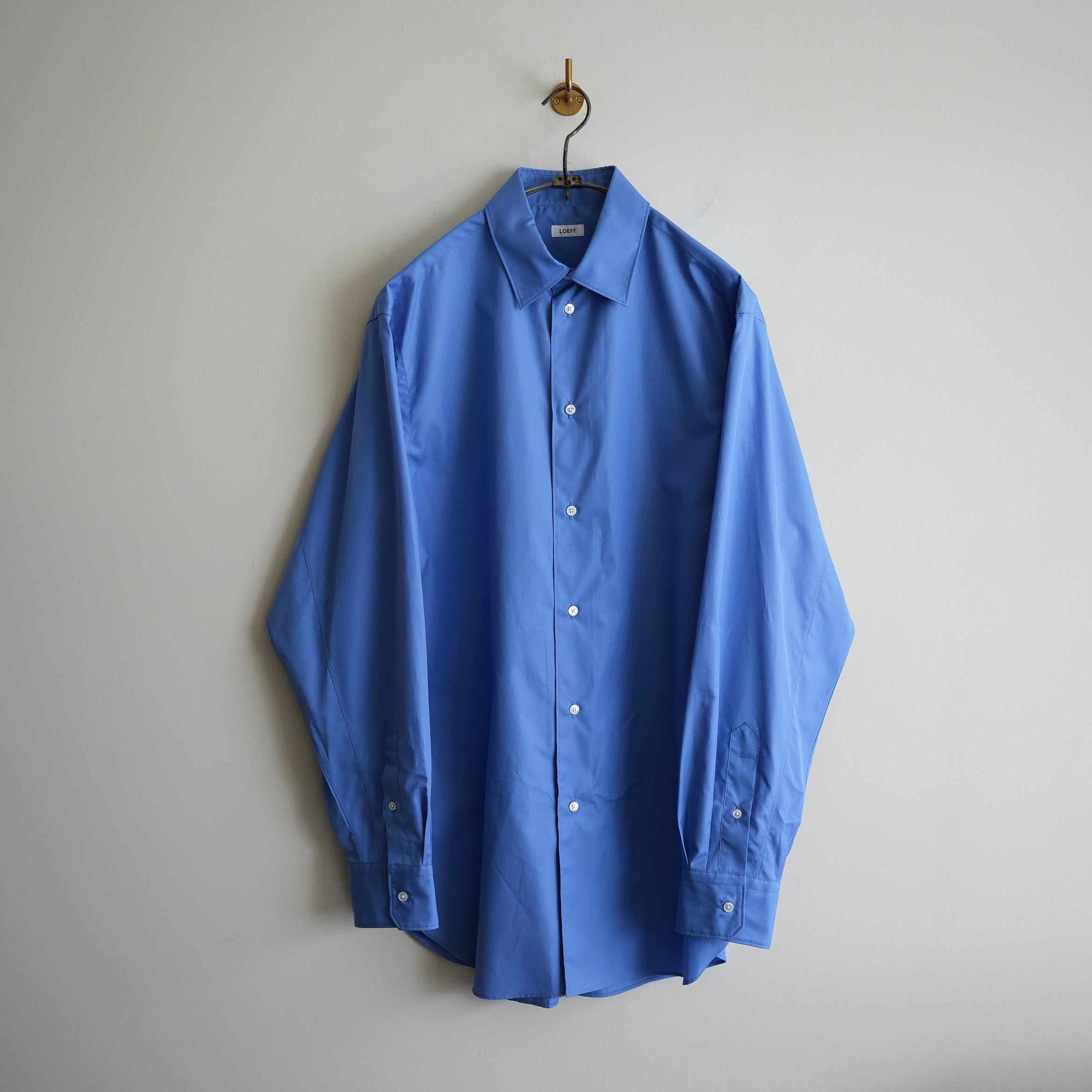 LOEFF ALUMO BROAD REGULAR COLLAR SHIRT COBALT – RASSEMBLE